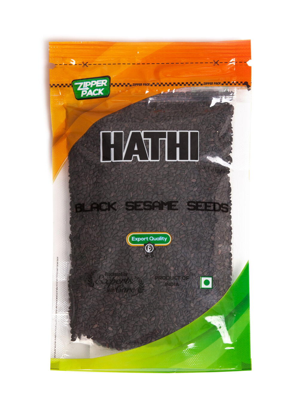 Sesame Black Seeds / Кунжут черный семена / 100 г / пакет / HATHI MASALA