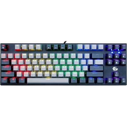 Клавиатура игровая Gembird KB-G600 87кл. механическая Jixian Red металлическая красный свитч - чёрный 1.8м