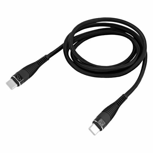 Кабель Digma USB Type-C (m) - USB Type-C (m), 1м, 5A, черный [dg-usbс-c-1m-100w]