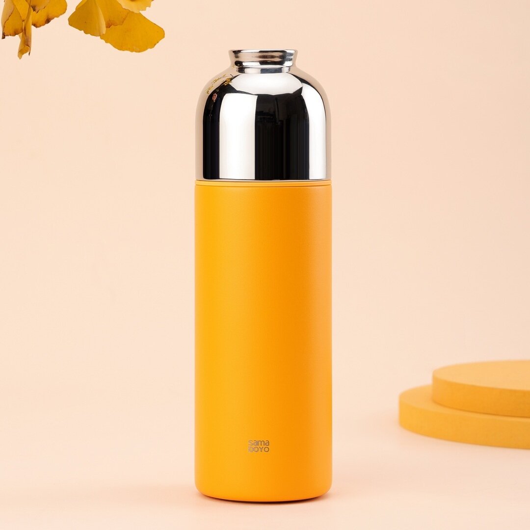 Термос SAMADOYO MC-09A, 400 мл (оранжевый)
