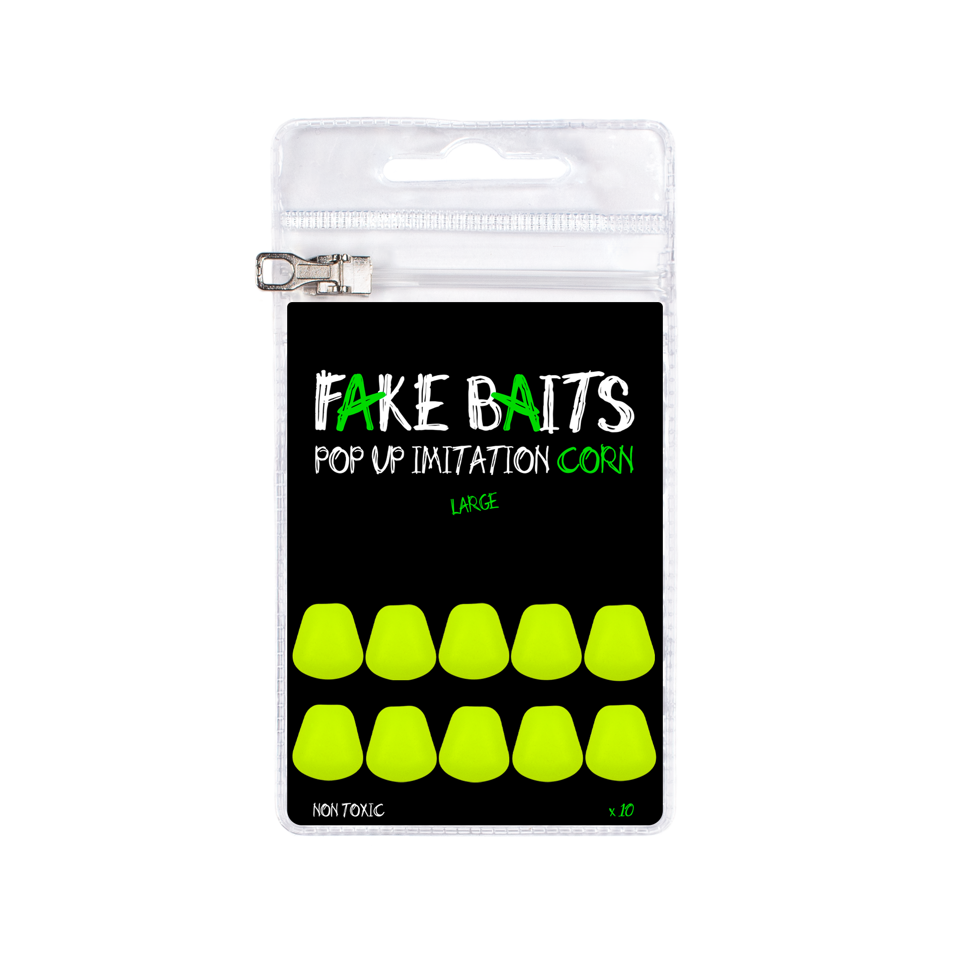 Искусственная кукуруза плавающая Fake Baits Large лимонная флюро