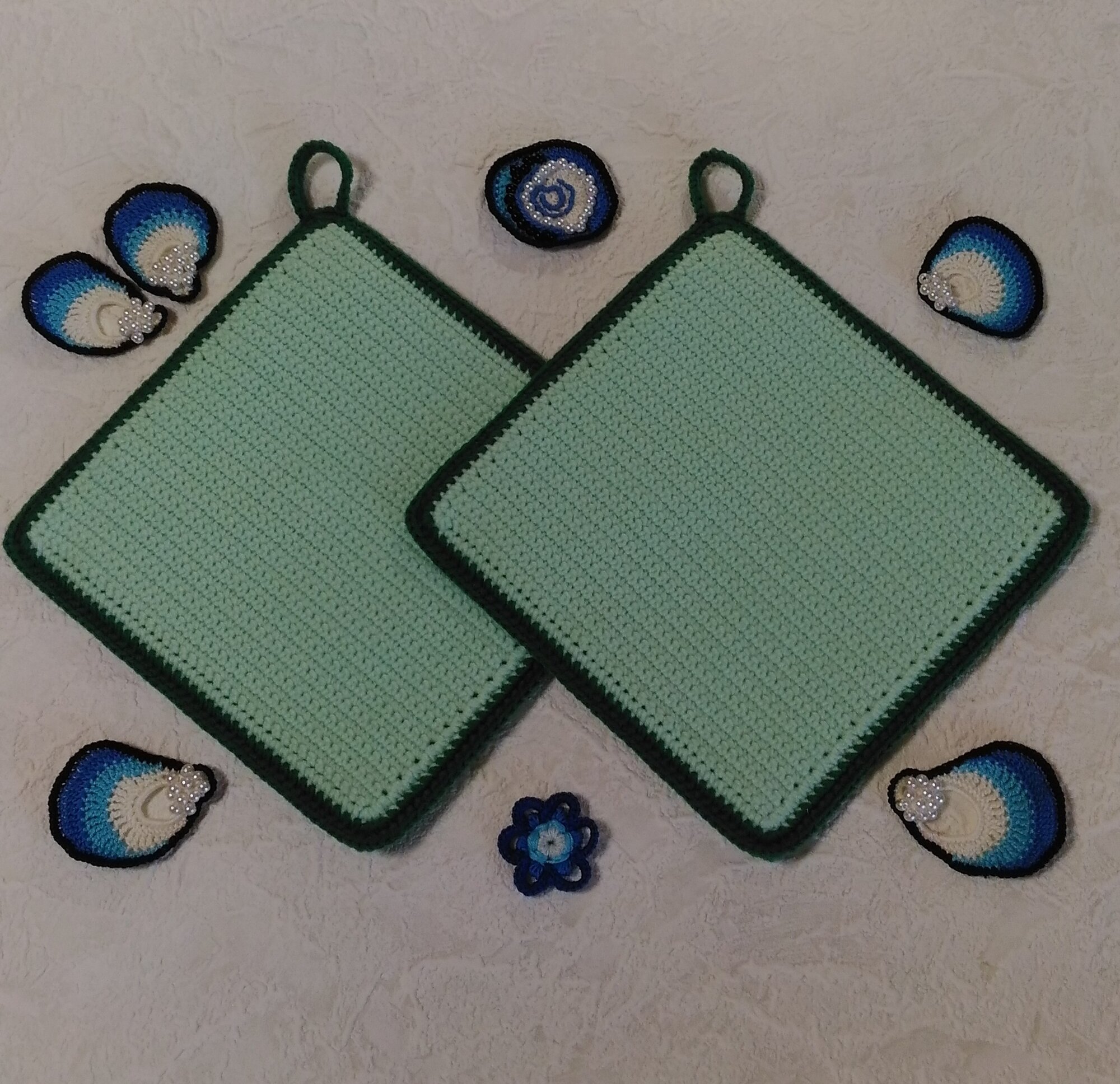 Прихватки для кухни ручной работы,