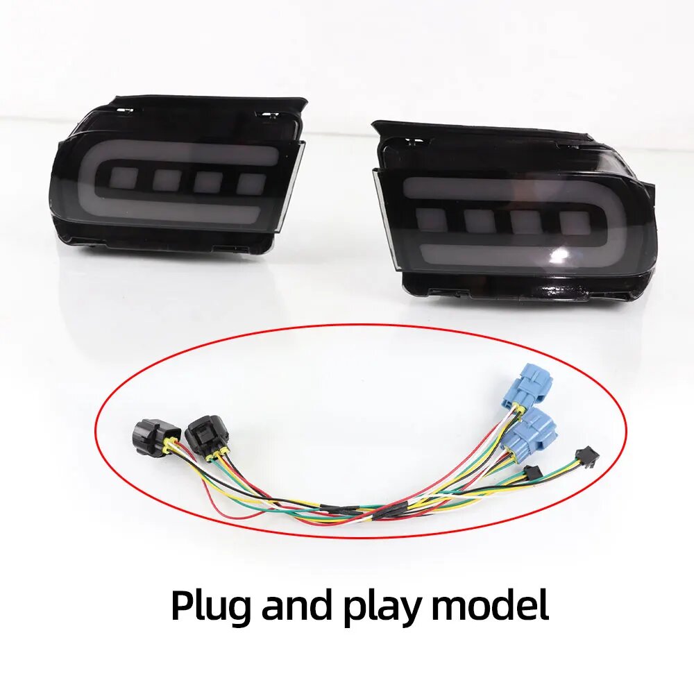 2 шт. светодиодный отражатель для Toyota Land Cruiser Prado 150 LC150 FJ150 GRJ150 2010-2020 задний бампер светодиодный задний фонарь стоп-сигнал Smoke Plug and Play