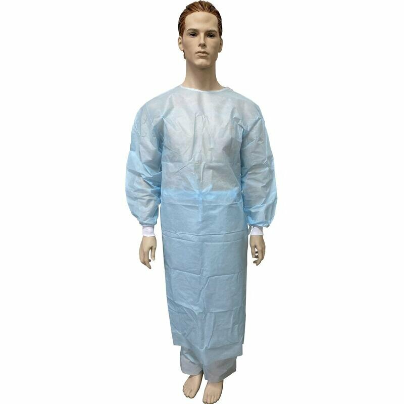 Халат одноразовый хирургический Гекса нестерильный рукав-манжета размер 56-58, 631018