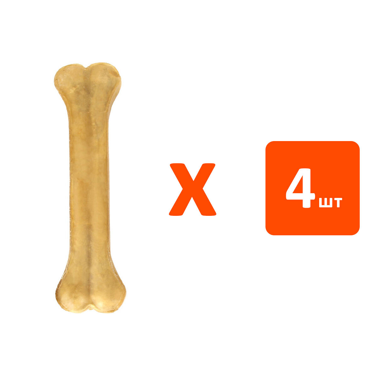 Лакомство TRIOL для собак кость из жил 10 см 10 шт 1 шт х 4