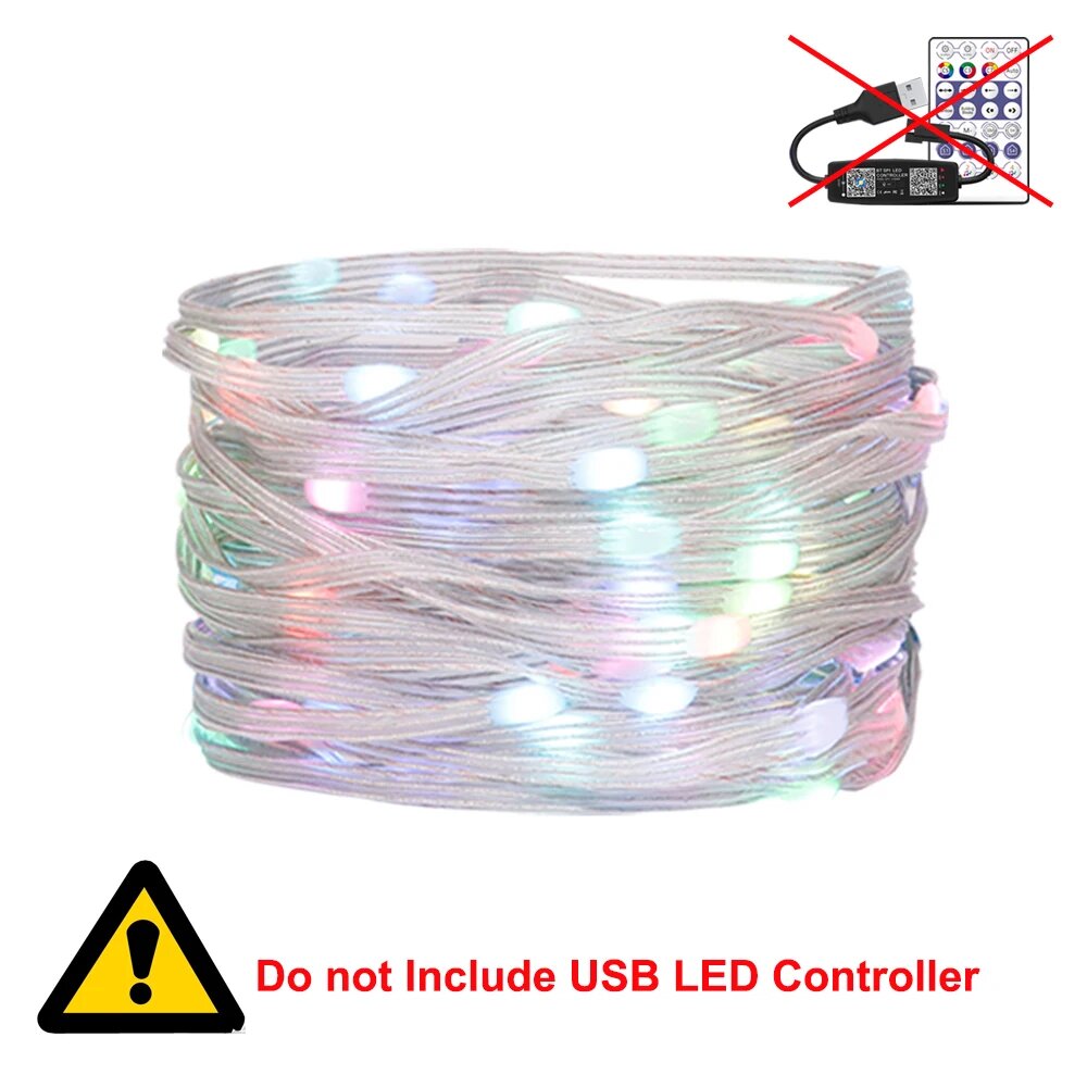 Dreamcolor адресная светодиодная лента прозрачно-зеленая Only transparent, 5m