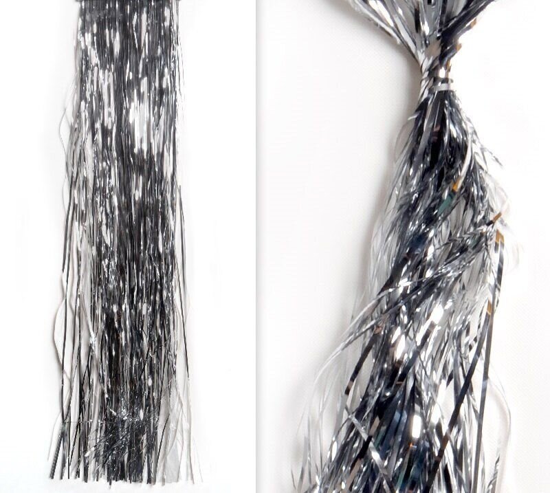 Гирлянда Дождик, Серебро, Голография, 20*200 см, 1 шт.