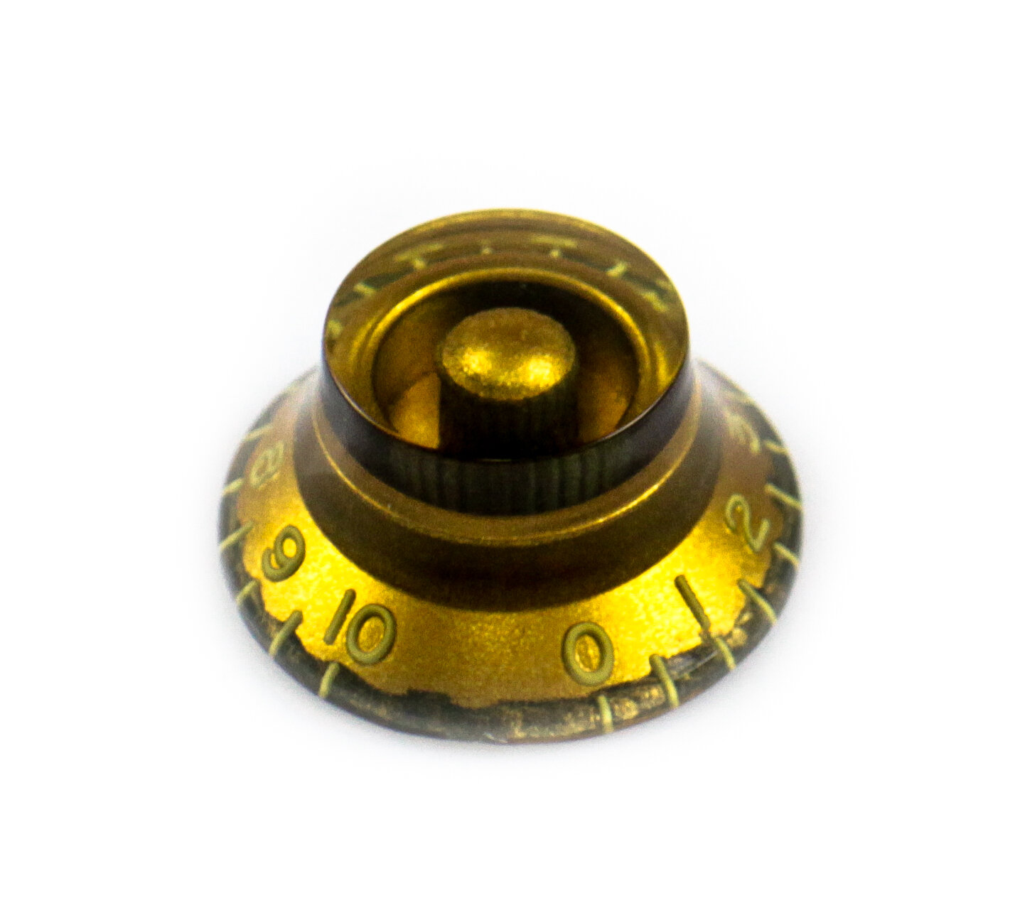 Ручка потенциометра Hosco SKG-160I/R, Bell style, дюймовая, состаренная, золото