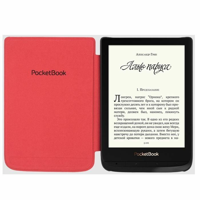 Чехол (обложка) для PocketBook 616/627/632, красный