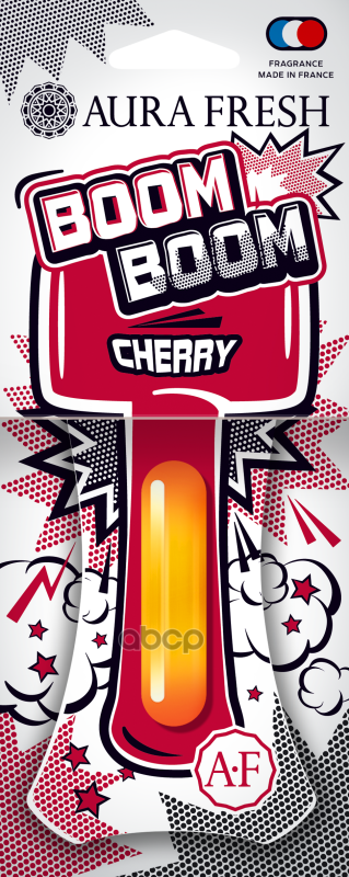 Ароматизатор подвесной (Cherry/Вишня) "AURA FRESH" BOOM BOOM (жидкий) Aura Fresh арт. 23301