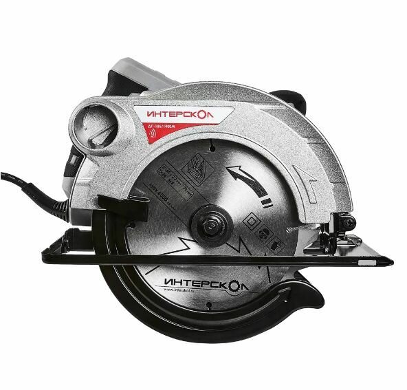 Пила дисковая Интерскол ДП185/1400М 1400Вт, 5000 об/мин