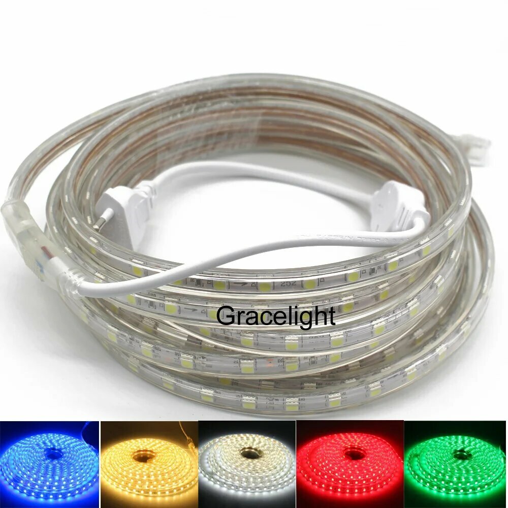 Светодиодная лента CHTPON 60LED 220V Warm White, 7Meter