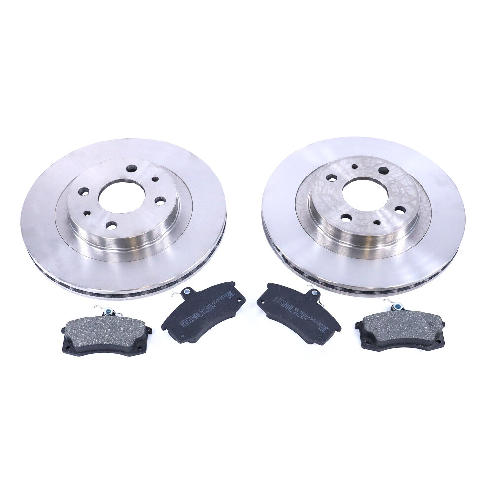 Диски тормозные передние с колодками к-кт для а/м ВАЗ-2110-2112,1118,2170,2190 R-14 Riginal