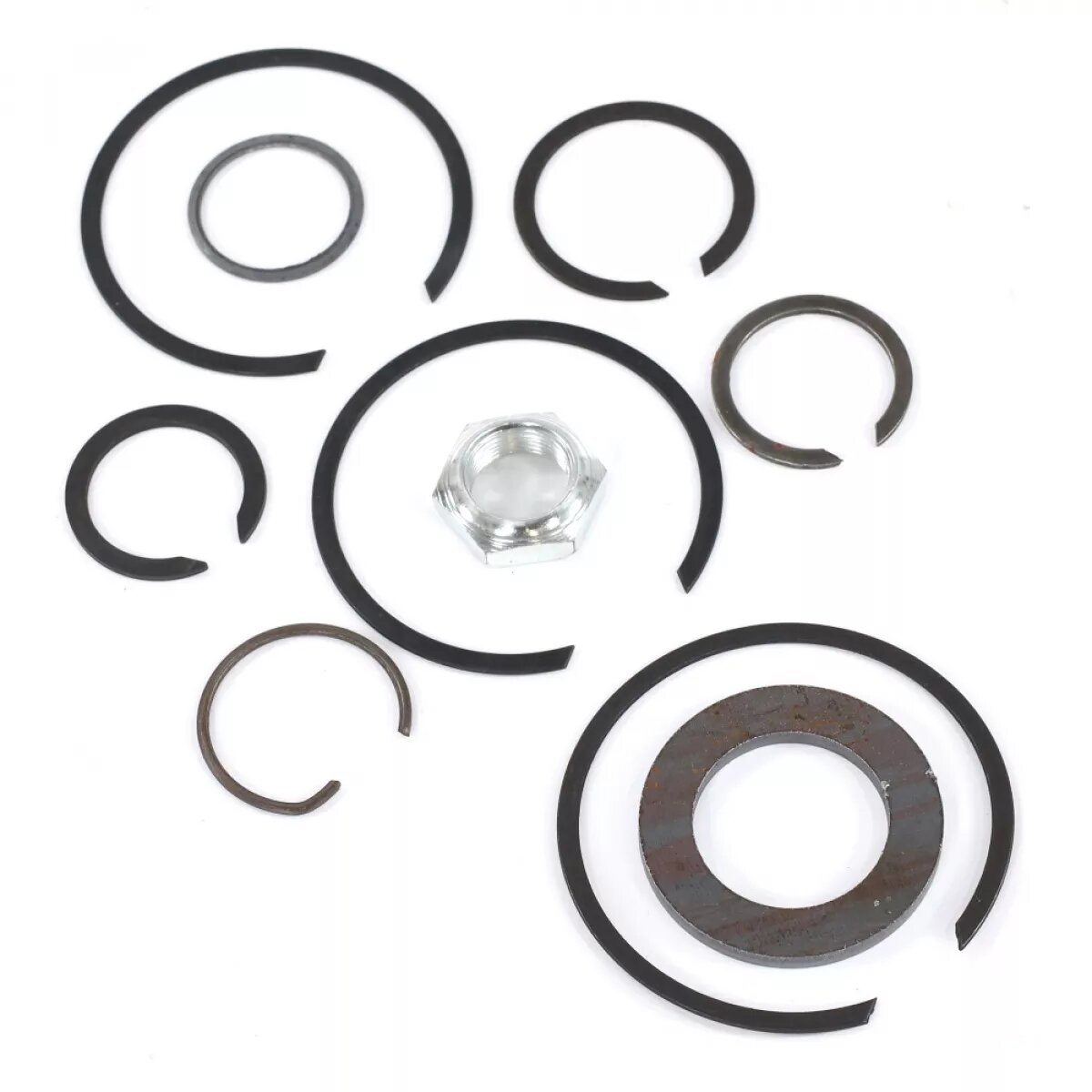 Ремкомплект КПП-4 для а/м ГАЗ 53, 66, 3307, Садко, ПАЗ кольца стопорные + гайка фланца (RIGINAL)