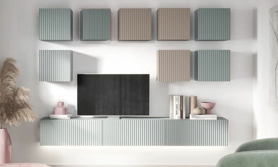 Комплект мебели МиФ Оливия комп.11, мультиколор, ЛДСП, для гостиной