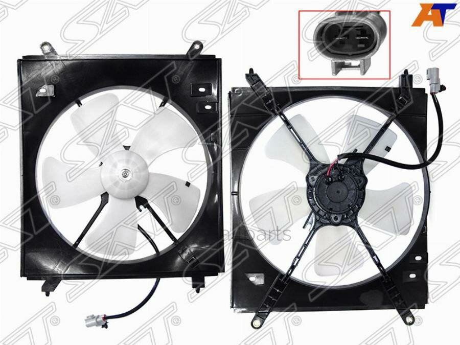 SAT ST-TY37-201-0 Диффузор радиатора в сборе TOYOTA CAMRY GRACIA/QUALIS 2.2 96-01