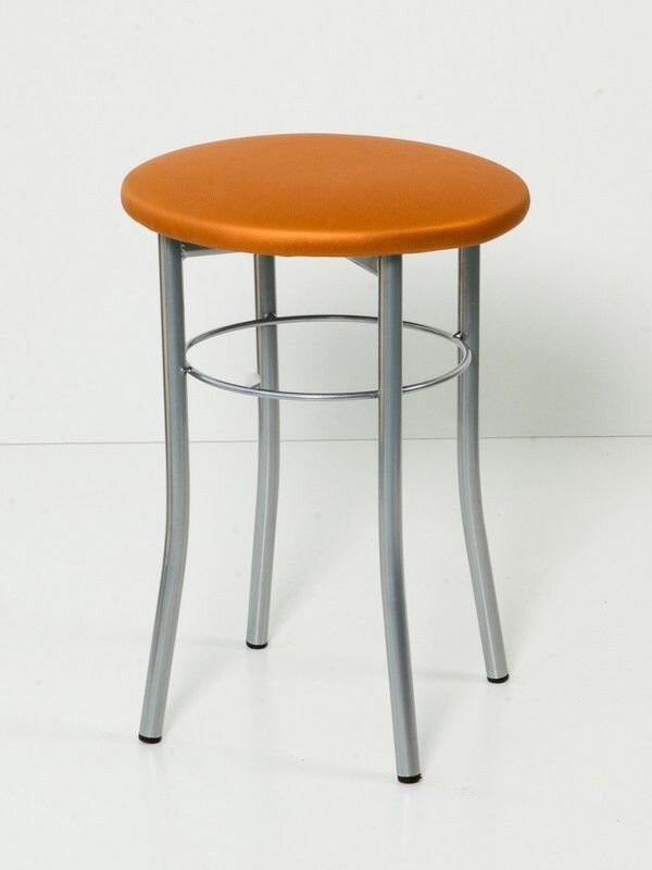 Табурет "экстра" на металл. ножках (окрас металлик) экокожа 109 (Бител)