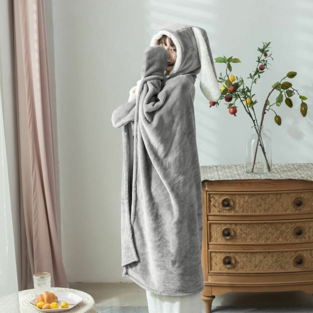 Moon Shadow House Плед-пончо одеяло плед с рукавами женский, Moon Shadow House, 120*130cm Подходящего размера для взрослых спальное , Полиэфирное волокно, 130 см х 120 см