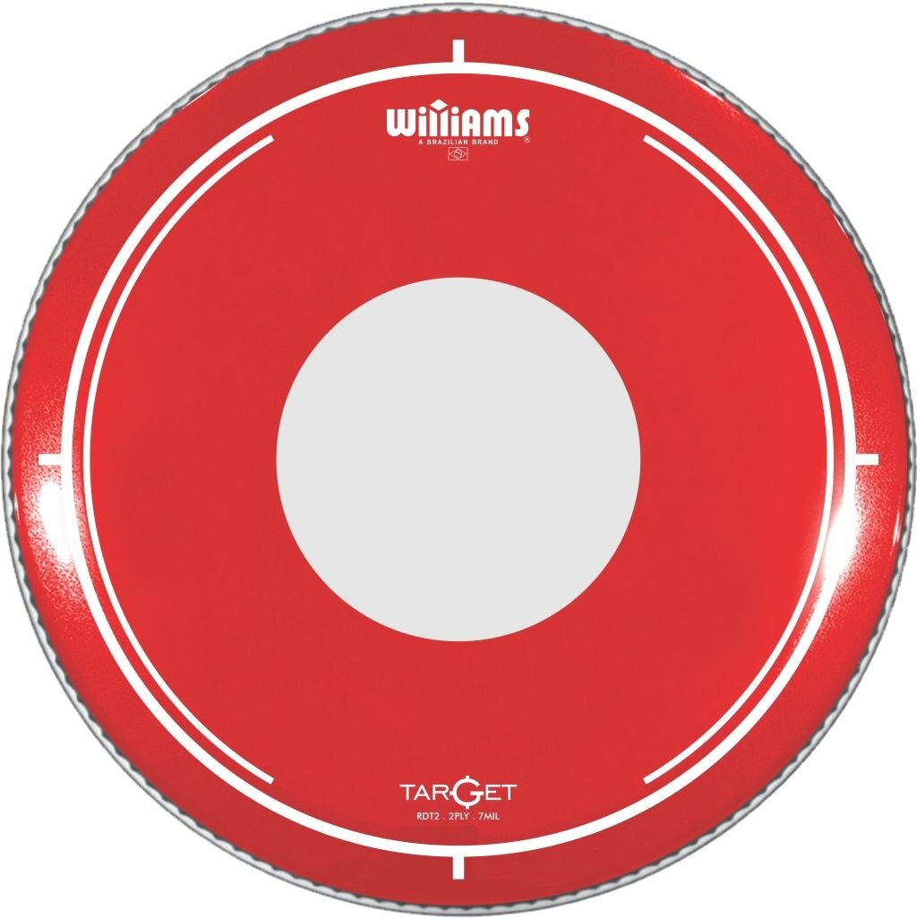 Williams RDT2-7MIL-14 Target Dot Series Red Пластик для том-барабана 14", красный