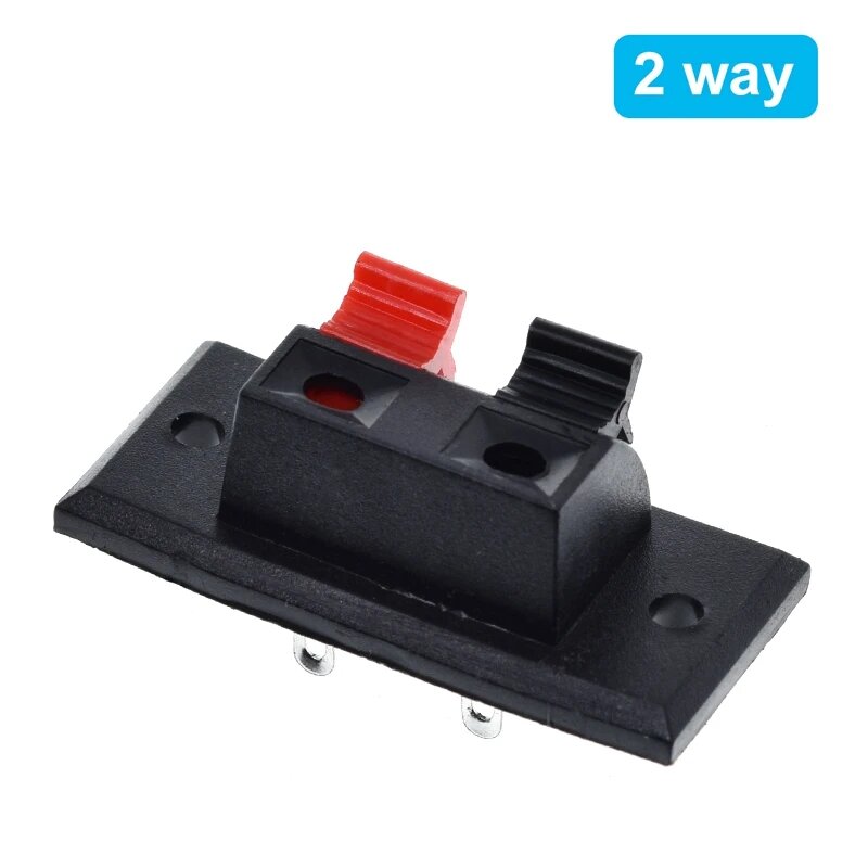 Пружинный разъем для динамика TZT Speaker Terminal Strip Block 2 Way Connector, 1pcs