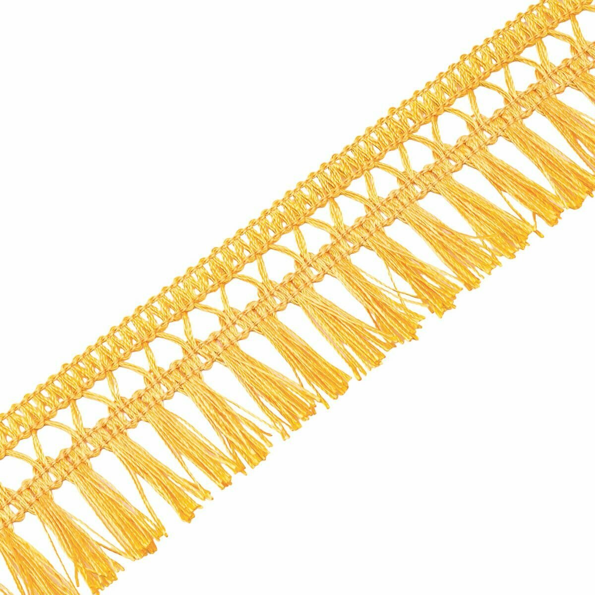0390-0040 (T-04) Бахрома с кистями 50мм*25м (001 золотистый)