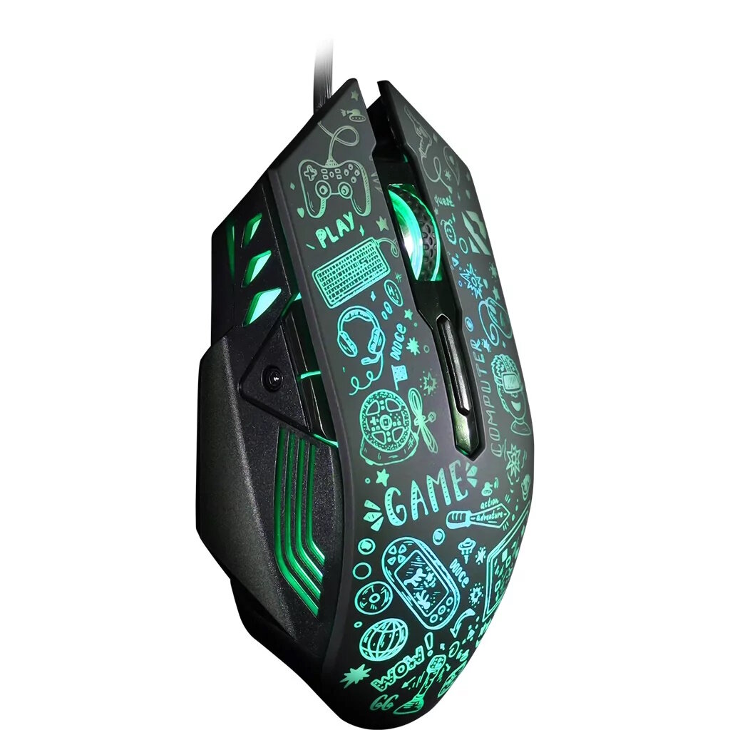 Мышь игровая проводная Smartbuy RUSH X15 SBM-745G-K черная