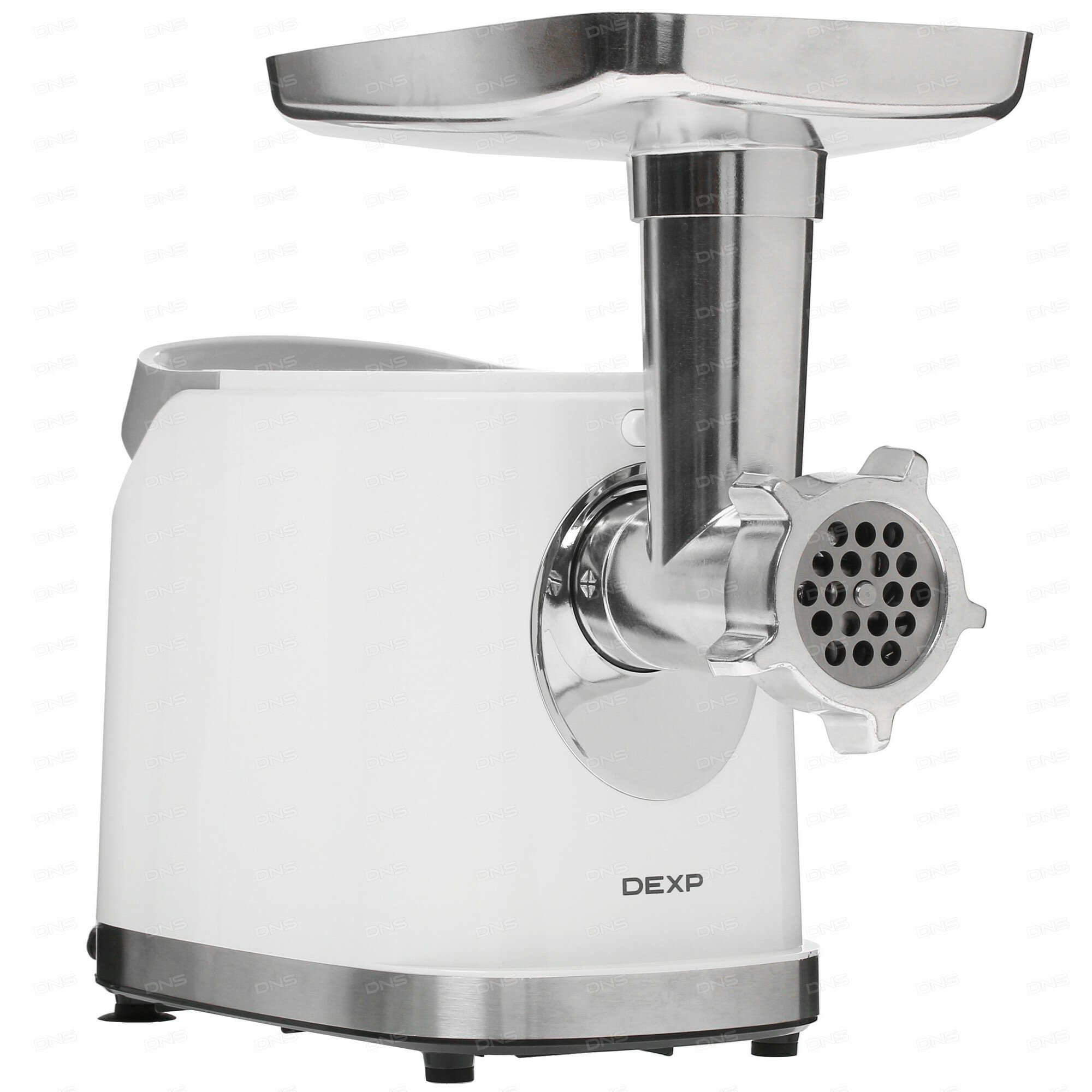 Мясорубка DEXP MGP-2000, пластик, 2 кг/мин, 2000 Вт, реверс, самозатачивающийся нож