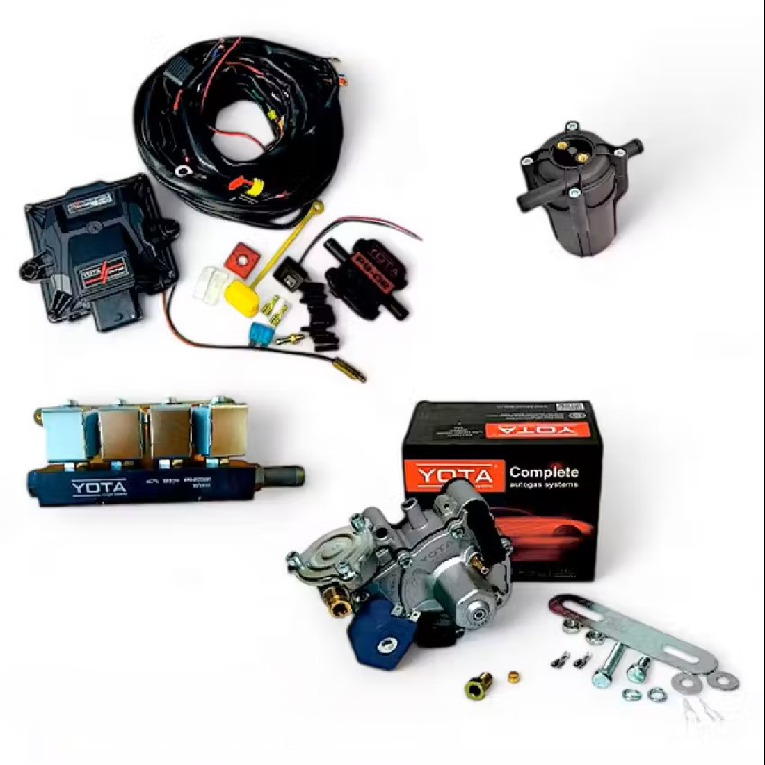 Комплект ГБО от YOTA (4 цилиндра): GoFast, Nordic AT09, Тип 33, фильтр