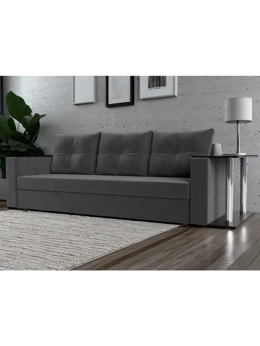 Диван прямой Атланта Лайт со столом справа