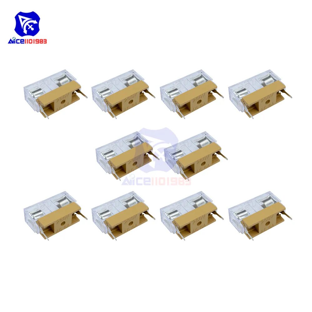 Держатели предохранителей diymore PCB 5x20 мм 6А 250В