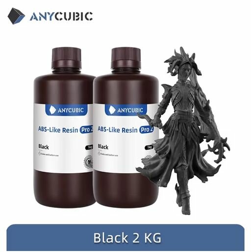 Фотополимерная смола Anycubic ABS+ LIKE Resin PRO 2 UV Resin для 3D принтера 2 шт, черный