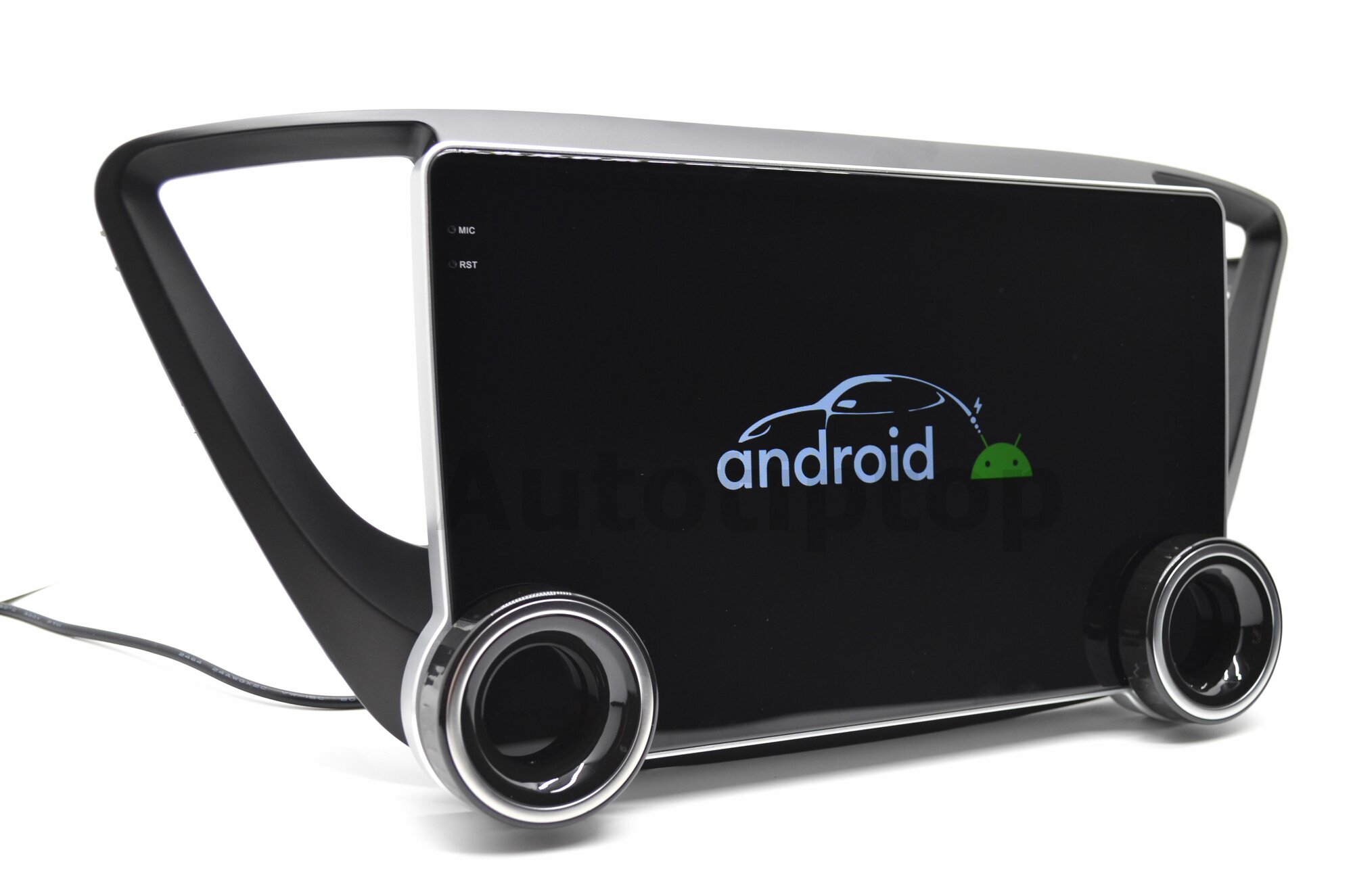 Большая магнитола Tesla A133 4/64 с крутилками Hyundai Solaris 2 черная 2017-2022