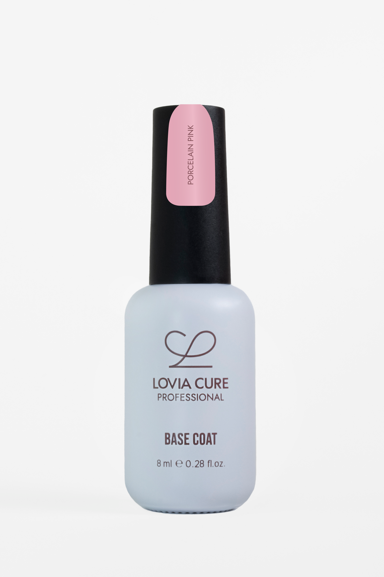 База Файбер фарфоровый розовый UV/LED Fiber Base Porcelain Pink 17 мл, LOVIA CURE