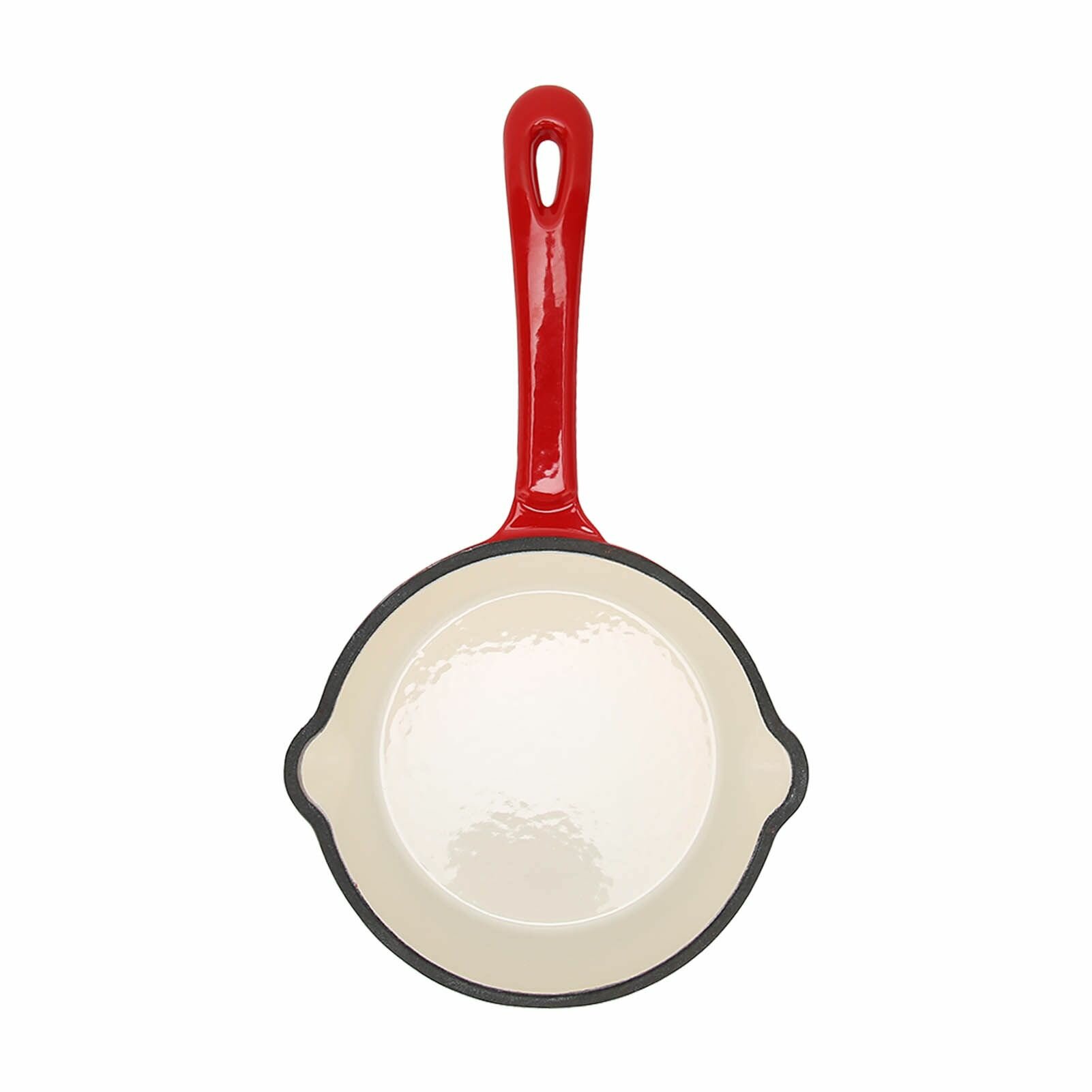 Чугунная эмалированная сковорода с антипригарным покрытием