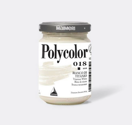 Краска акриловая Maimeri Поликолор белила титановые, 140мл