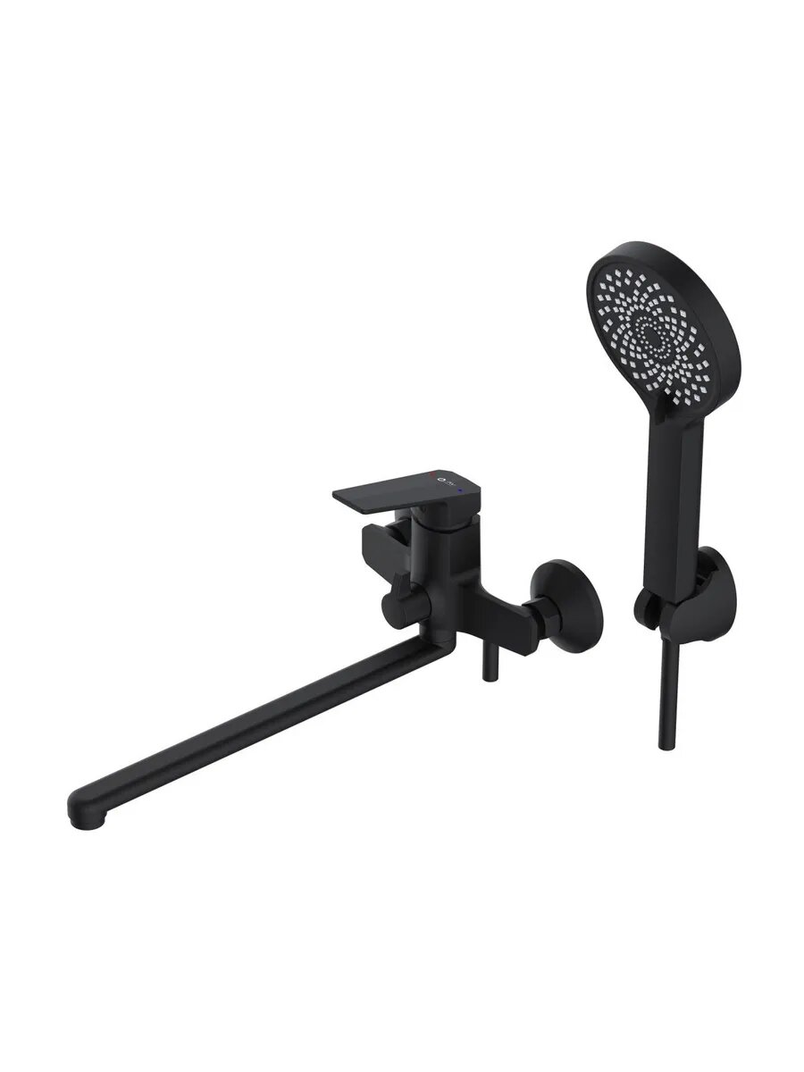 Смеситель для ванны AV ENGINEERING Win black (AVWIN7-BL165-122)