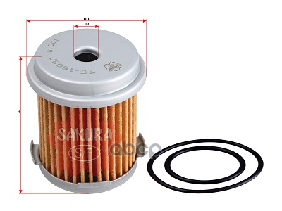 Фильтр масляный АКПП HONDA Civic (с прокладкой) SAKURA Sakura арт. TE16080