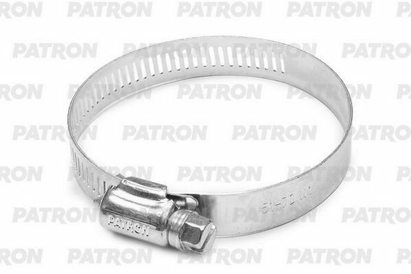 Хомут винтовой Patron PA051070 51-70 мм American Type лента с перфорацией, ширина ленты 12.7 мм W1 - оцинкованная сталь