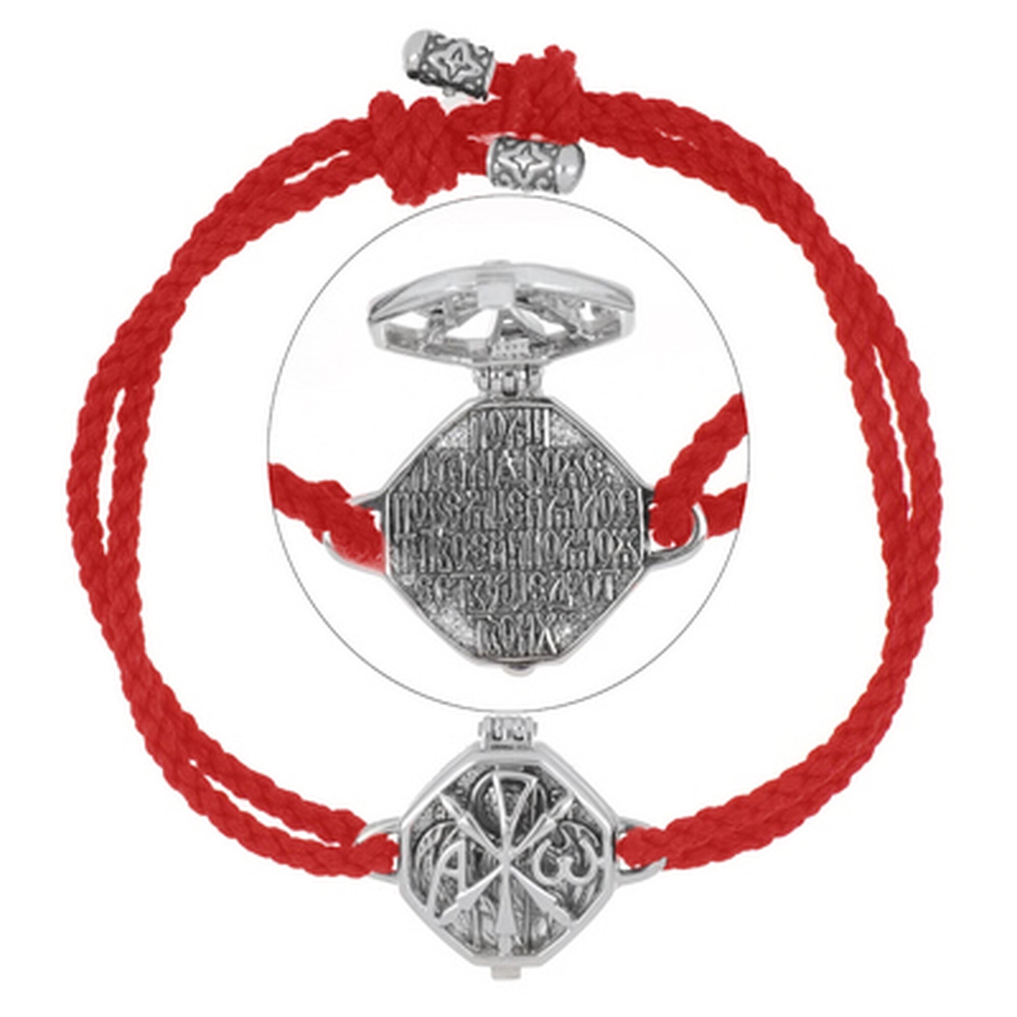 Браслет-нить, серебро, 925 проба, чернение