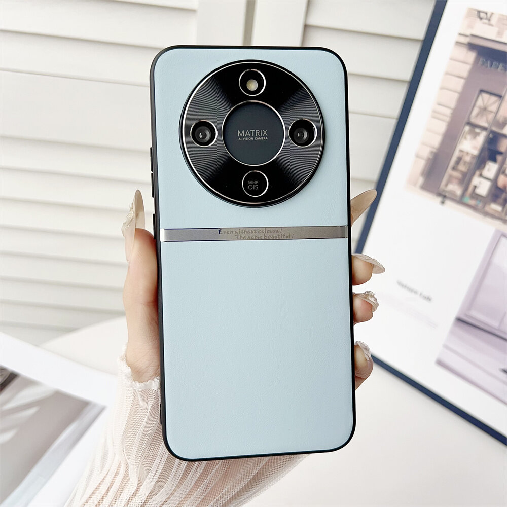 Чехол Для Honor X70/ Хонор X70, soft touch, чехол-кардиомонитор, искусственная кожа, поликарбонат (PC), защита камеры, ударопрочный, усиленные углы, Honor, Honor X70, blue,