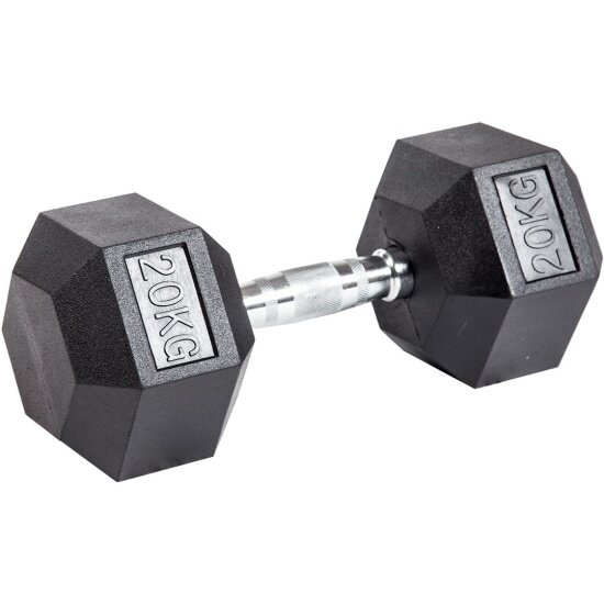 Гантель неразборная Victoryfit гексагональная 20 кг