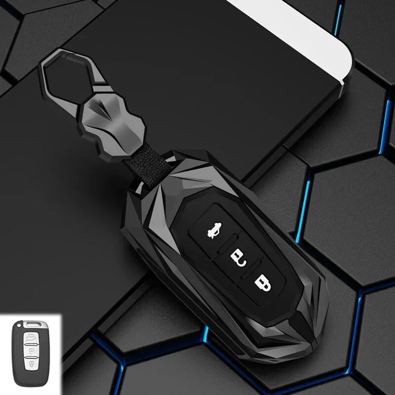 Автомобильный смарт-брелок из цинкового сплава для Hyundai Genesis Coupe Sonata ix35 для KIA Black