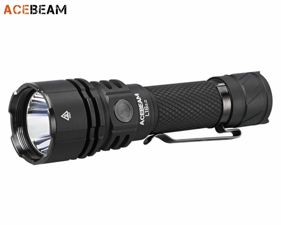 Acebeam L16 V2.0 Cool White, 21700, Luminus SFT-40, 670 метров, 2100 люмен (Комплект)