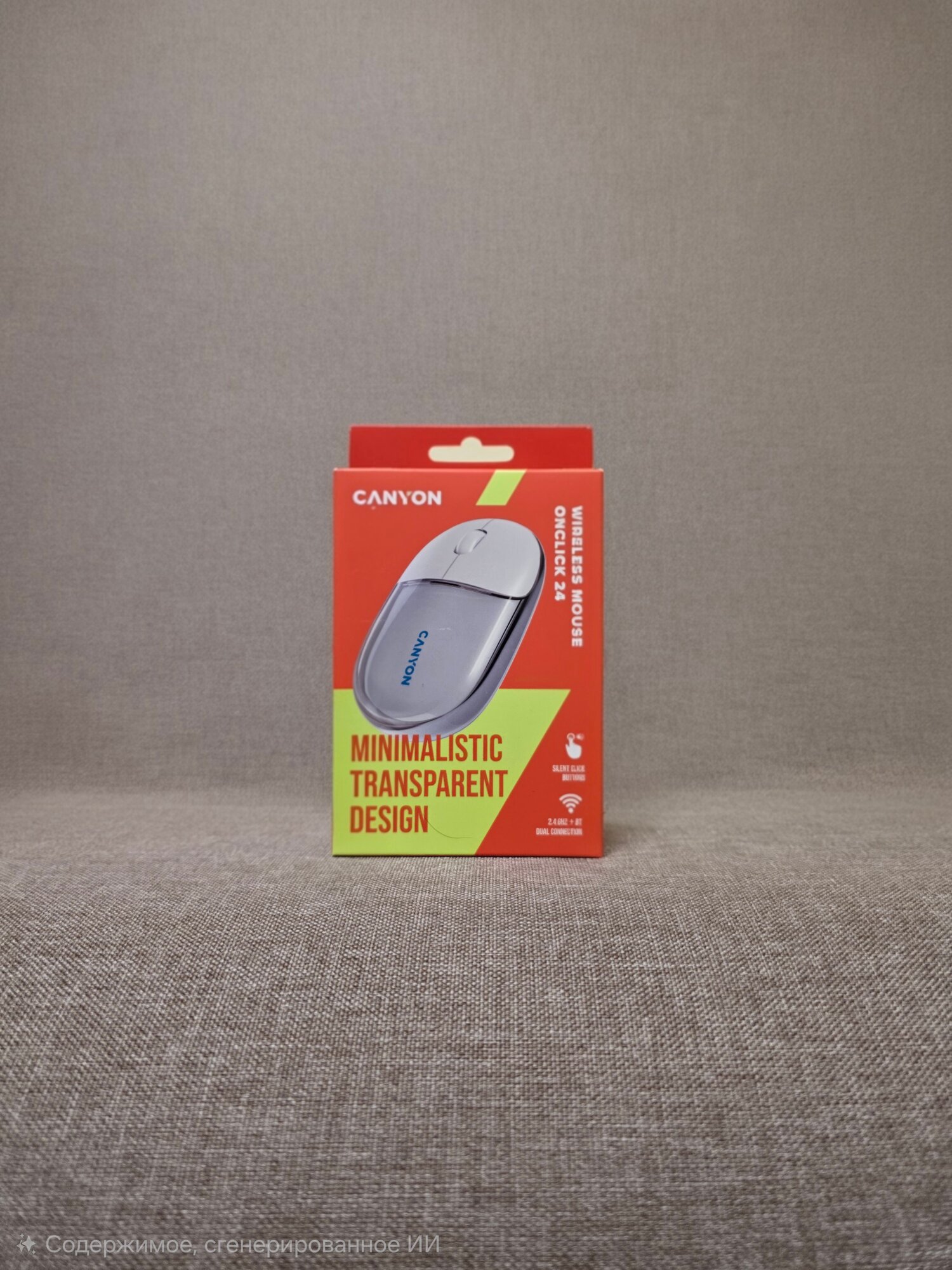 Беспроводная мышь Canyon OnClick 24 Wireless (CNS-CMSW24W), белый