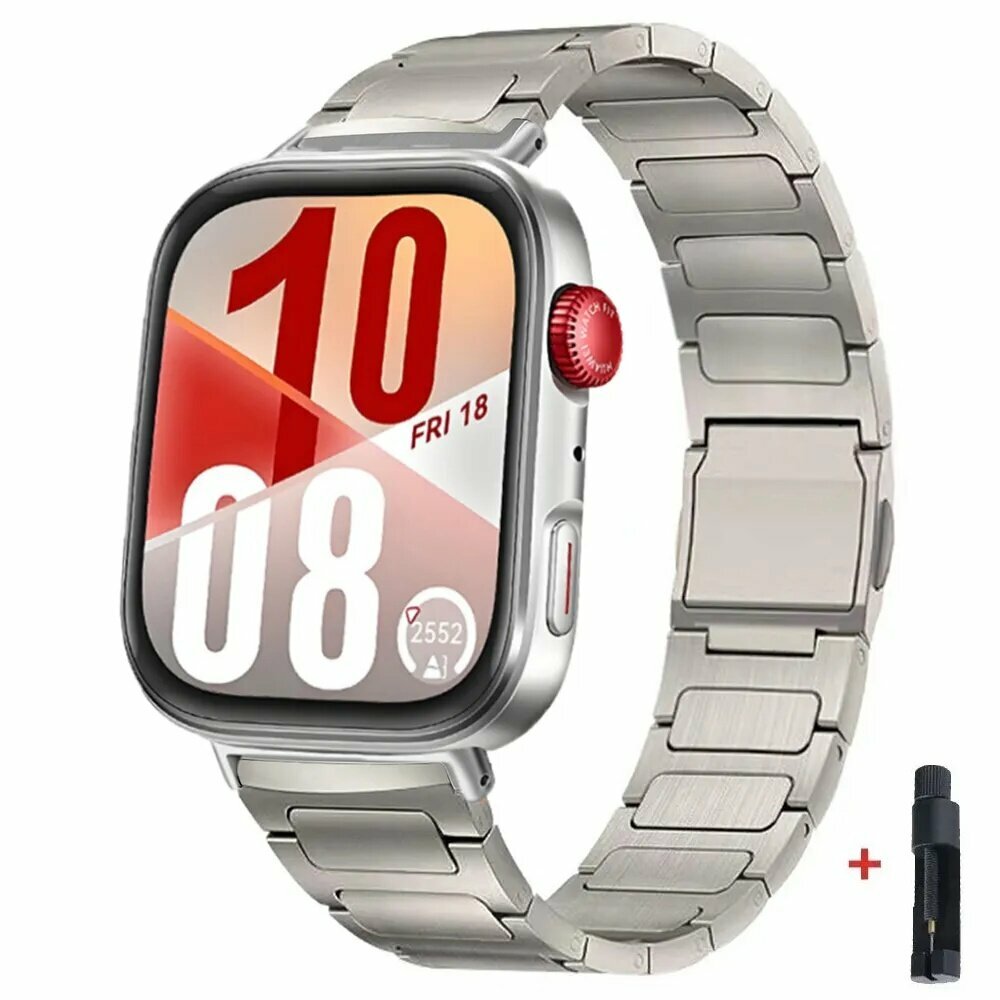 Титановые браслеты из металла Для Huawei Watch Fit 4/4Pro, бизнес-ремешок Для Huawei Fit 3, Магнитное застежка для часов