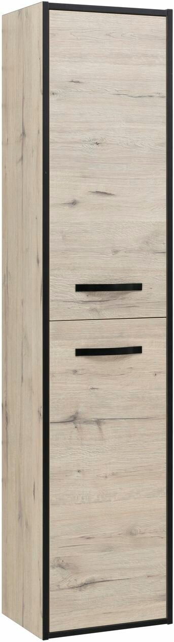 Шкаф-пенал Aquanet Лофт 35 дуб веллингтон белый