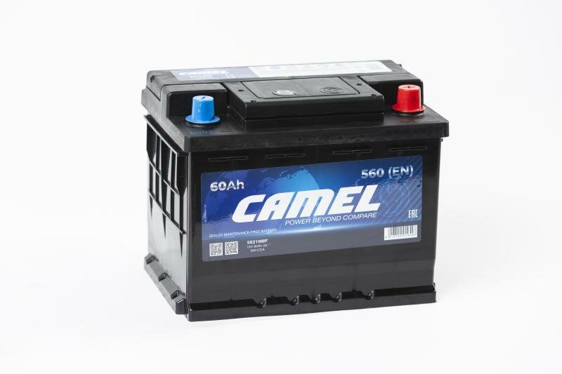 Аккумуляторная батарея CAMEL 60 а/ч, обратная полярность низкий (55840MF) 55840MF