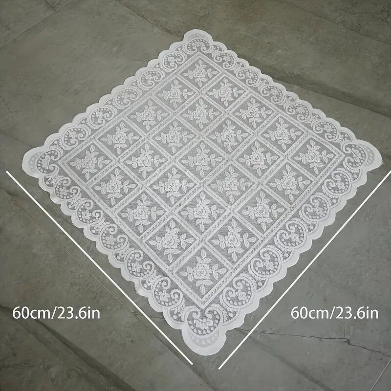 Скатерть из полиэстера Jacquard белая