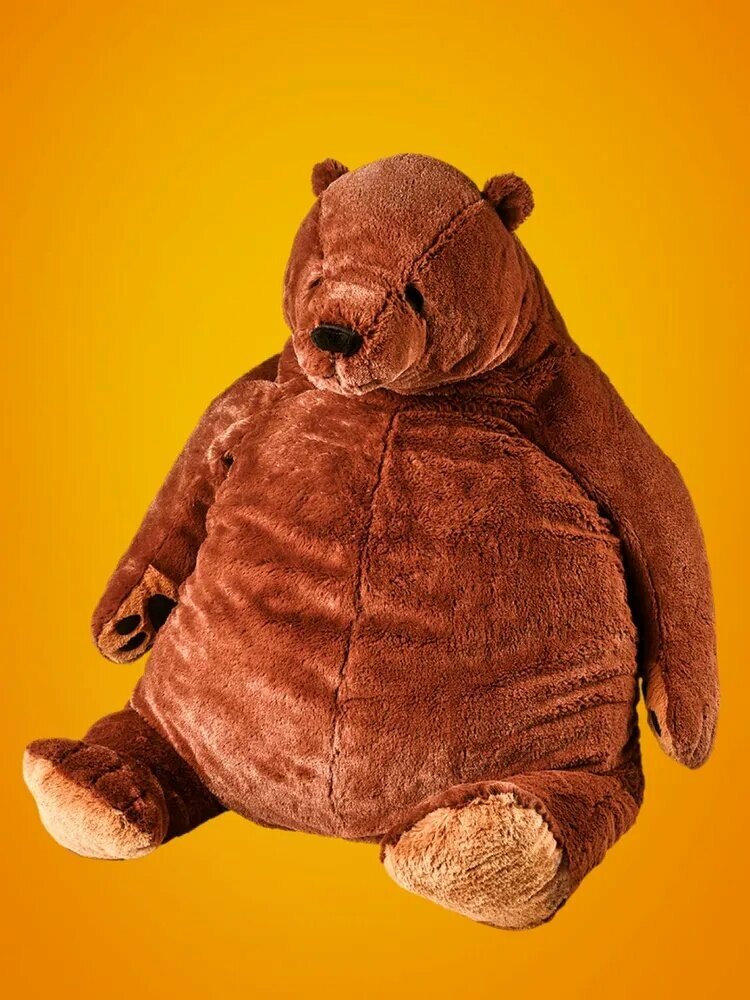 Мягкая игрушка Totty toys медведь, коричневый, 120 см