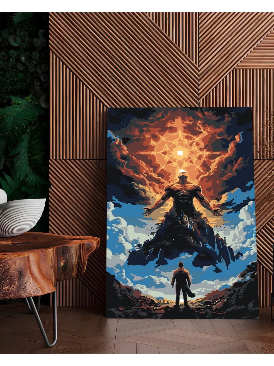 Картина по номерам Человек-Огня_Буресвет_Прометей